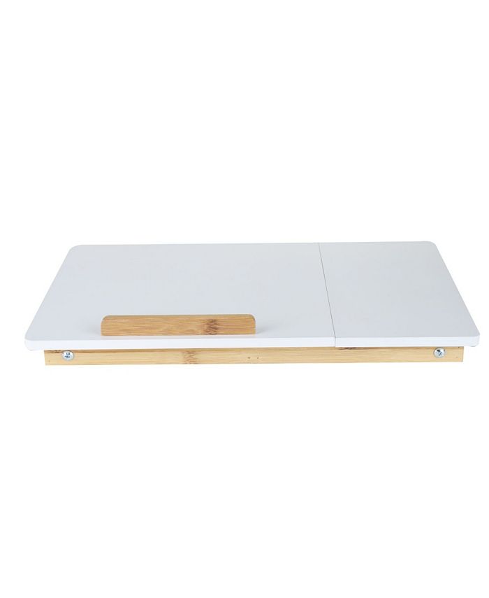 Mind Reader Bed Tray, Adjustable Lap Desk Breakfast Table with Foldable ...