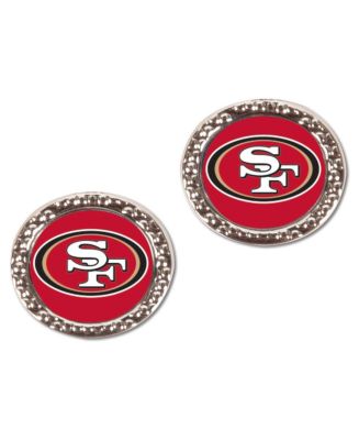 Women's San Francisco 49ers Round Post Earrings - Macy's