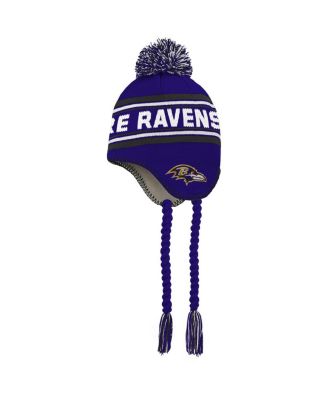 Preschool Boys and Girls Purple and Black Baltimore Ravens Jacquard ...