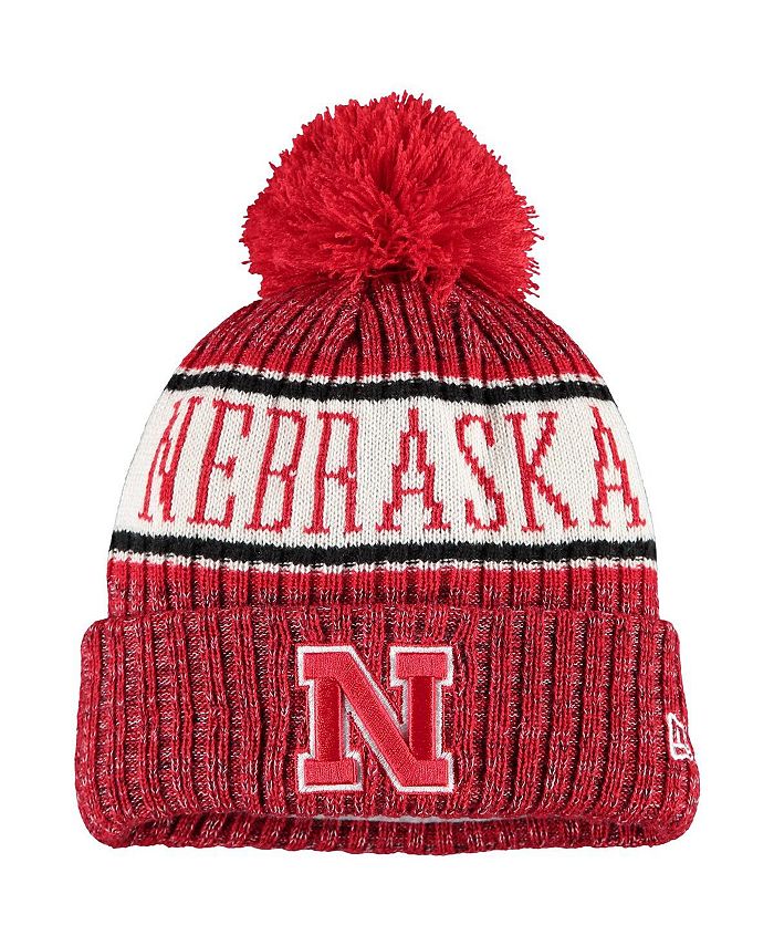 New Era Big Boys Scarlet Nebraska Huskers Sport Knit Hat with Pom - Macy's