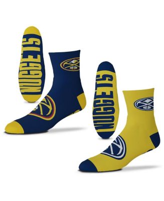 Men's Denver Nuggets 2-Pack Team Quarter-Length Socks - Macy's