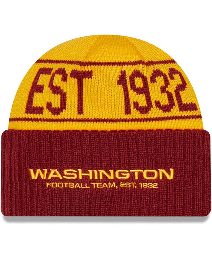 New Era Men's Gold and Burgundy Washington Football Team Reversible ...