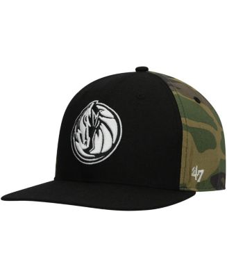 Men's Black and Camo Dallas Mavericks Bramble Captain Snapback Hat - Macy's