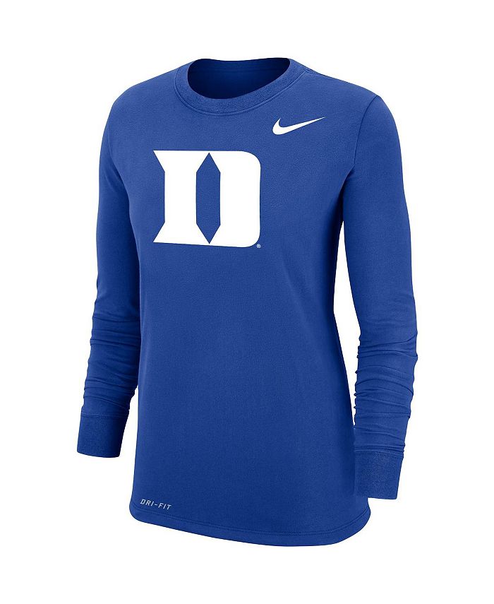 Nike Women's Royal Duke Blue Devils Logo Performance Long Sleeve T ...