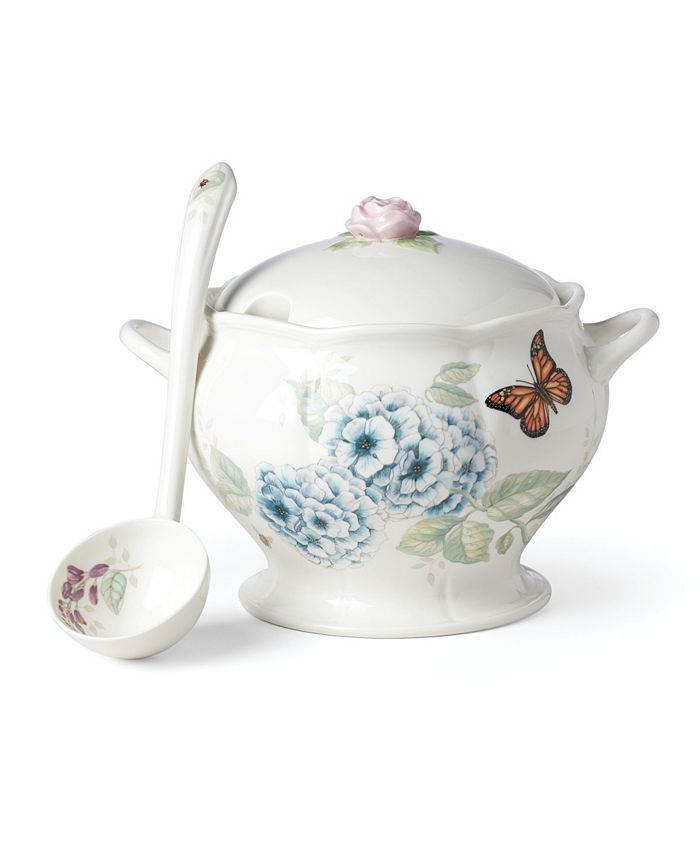 Lenox Butterfly Meadow 2-Piece Tureen Ladle Set - Macy's