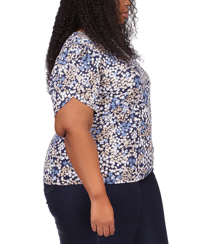 Michael Kors Plus Size Garden Petal Top - Macy's