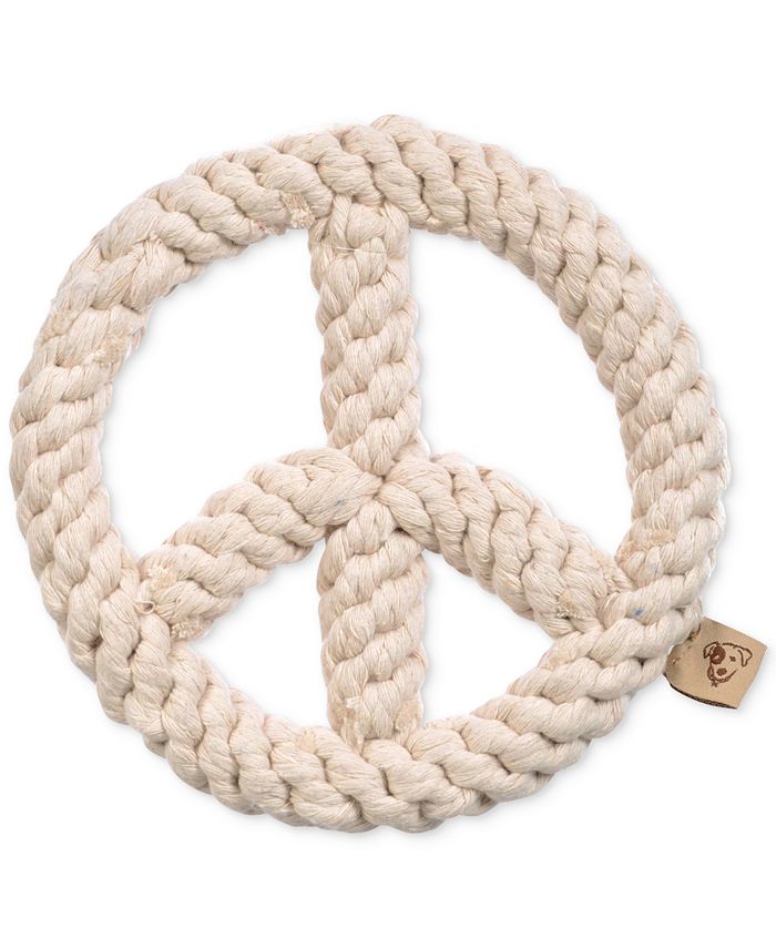 Jax & Bones Peace Sign Rope Dog Toy - Macy's