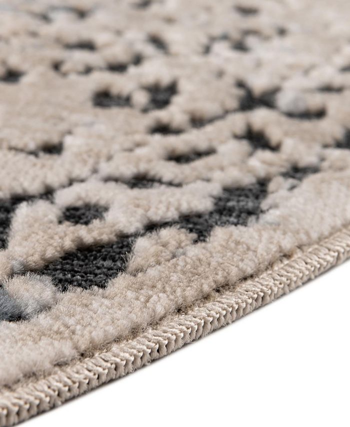 Bayshore Home Odette II Hoover 6' x 6' Round Area Rug - Macy's