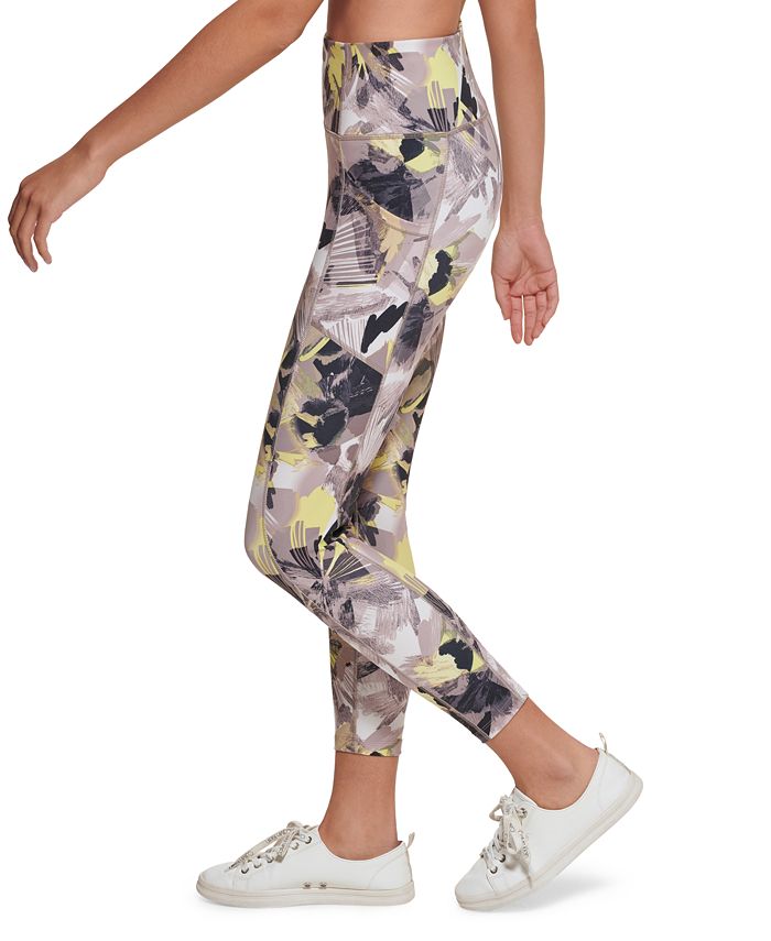 Calvin Klein Floral-Print 7/8 Leggings - Macy's