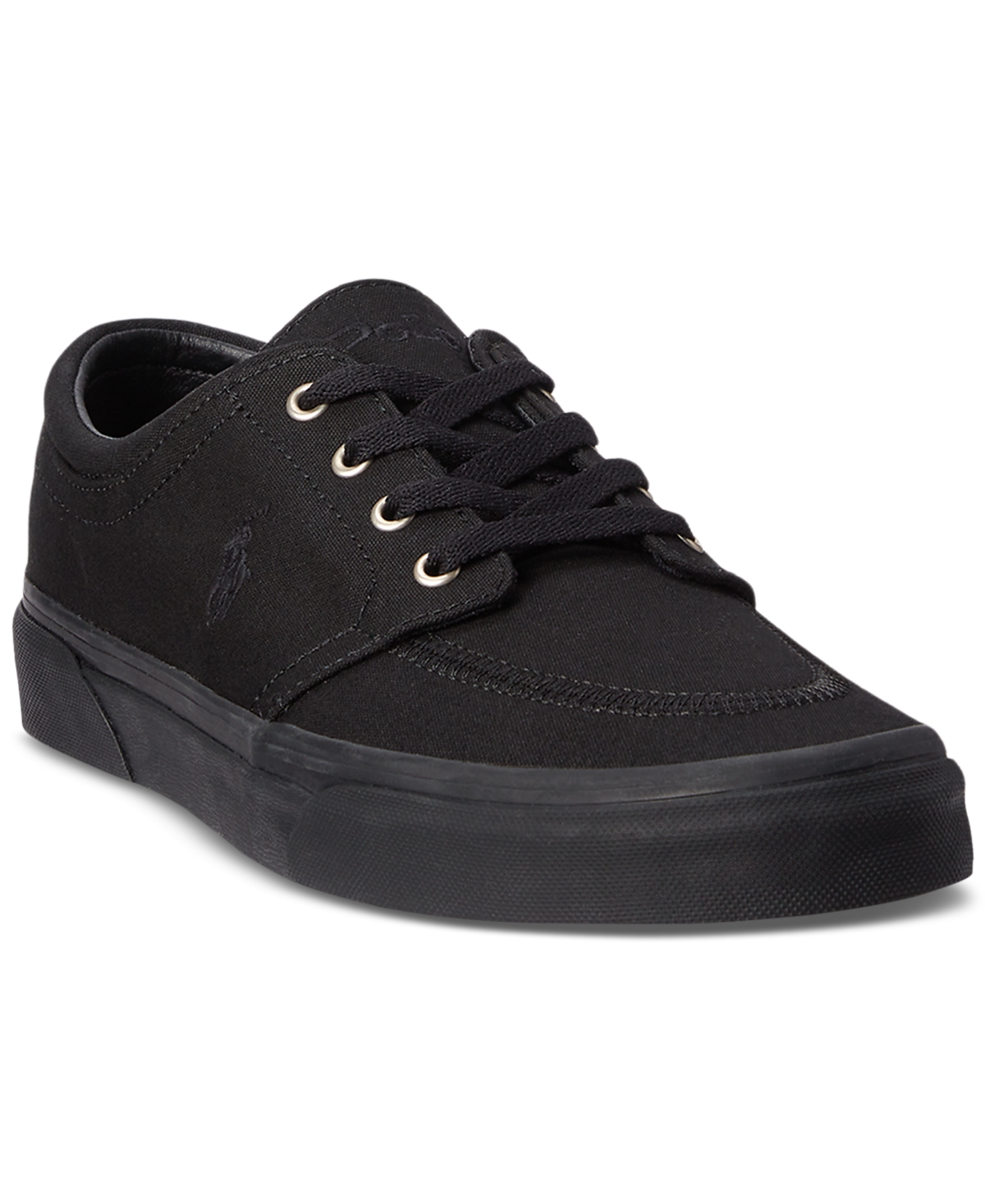 Polo Ralph Lauren Mens Faxon Canvas Sneaker - Black