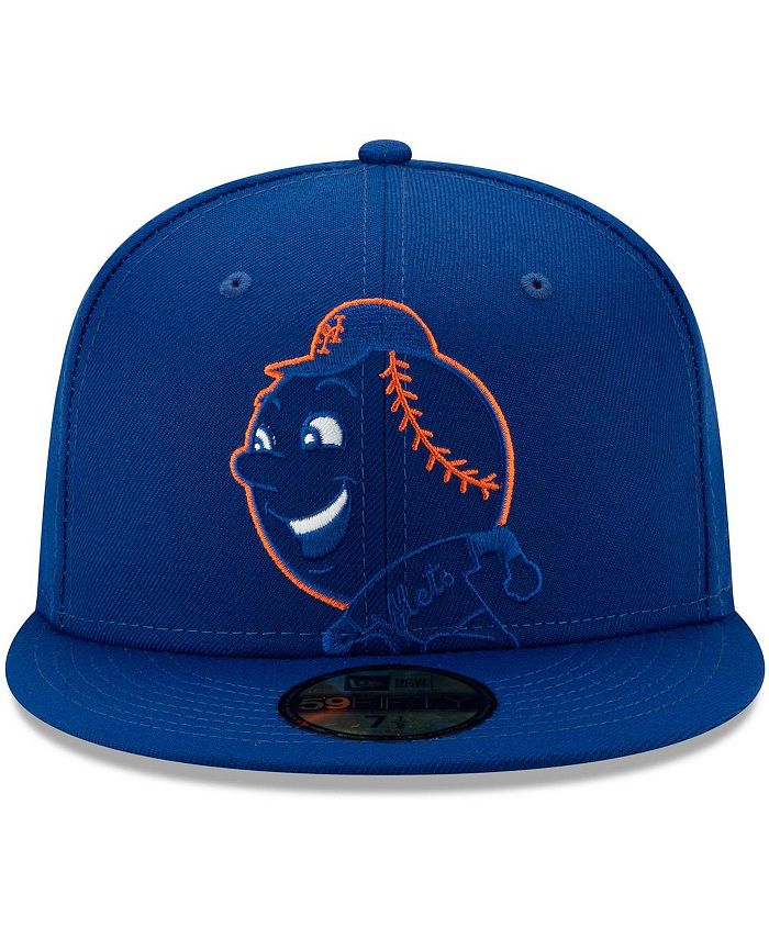 New Era Men's Royal New York Mets Logo Elements 59FIFTY Fitted Hat - Macy's