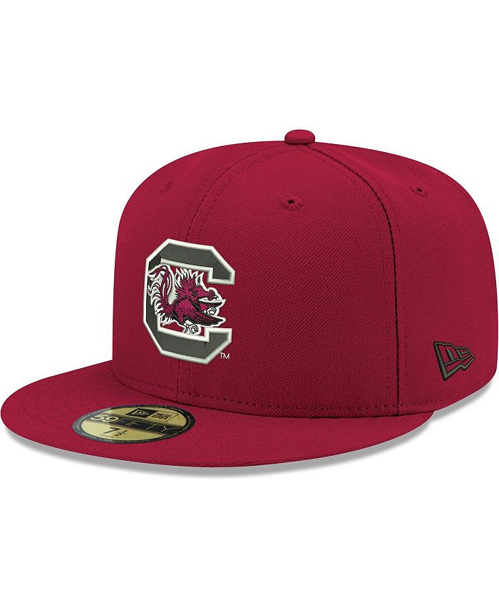 New Era Men's Garnet South Carolina Gamecocks Logo Basic 59FIFTY Fitted ...