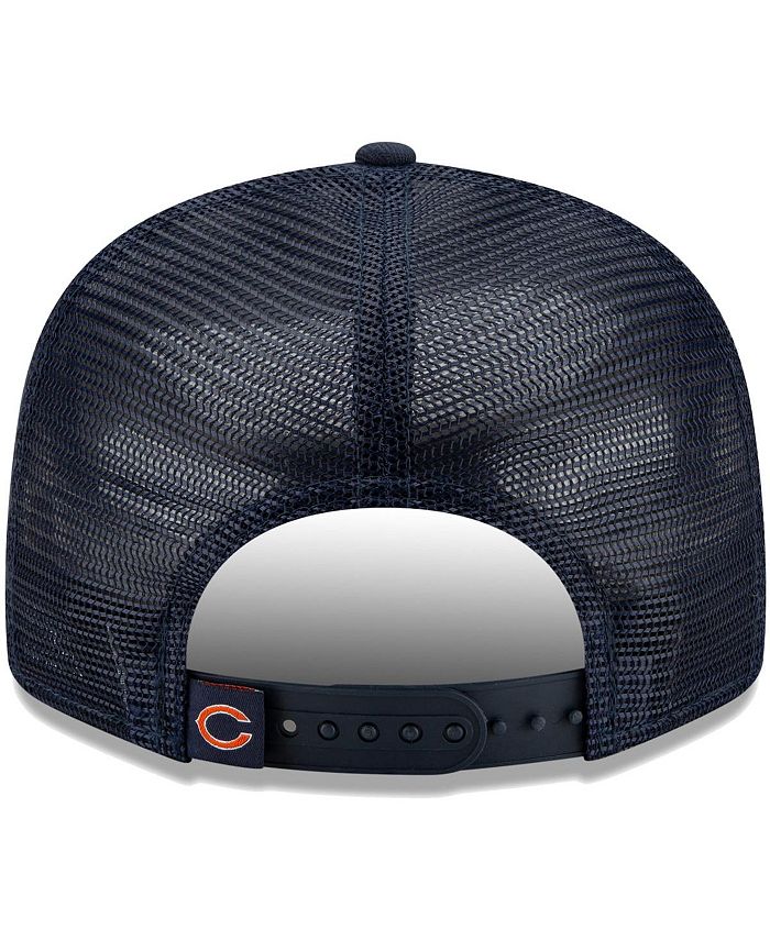 New Era Men's Navy Chicago Bears Script Trucker 9FIFTY Snapback Hat ...