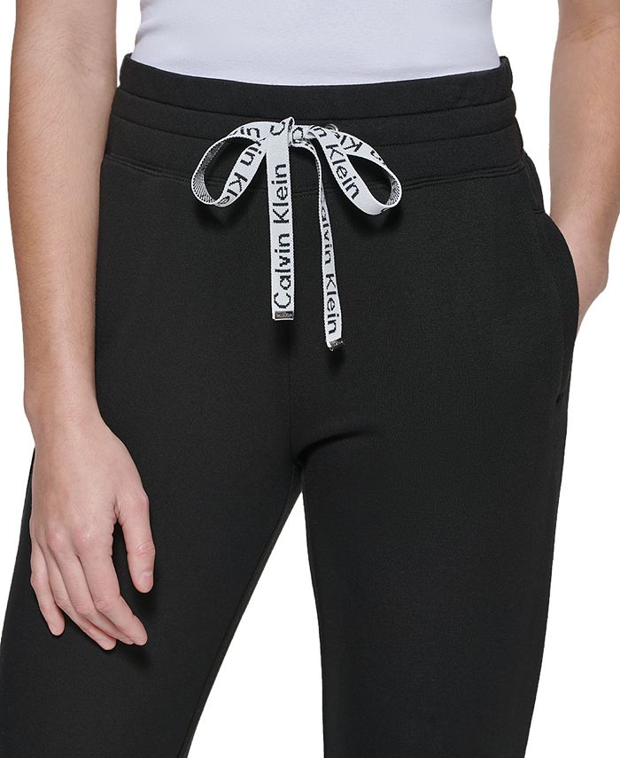 Calvin Klein Logo Drawstring French Terry Jogger Pant - Macy's