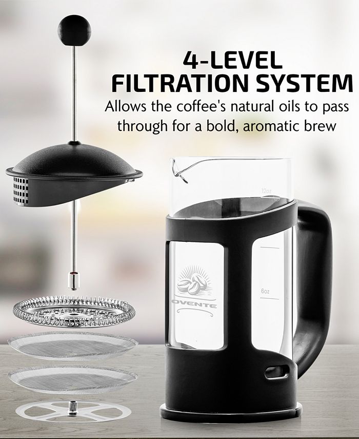 OVENTE French Press 12 oz Coffee Tea Maker - Macy's