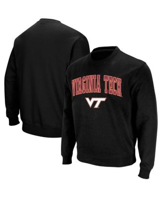 Men's Colosseum Black Virginia Tech Hokies Arch & Logo Crew Neck ...