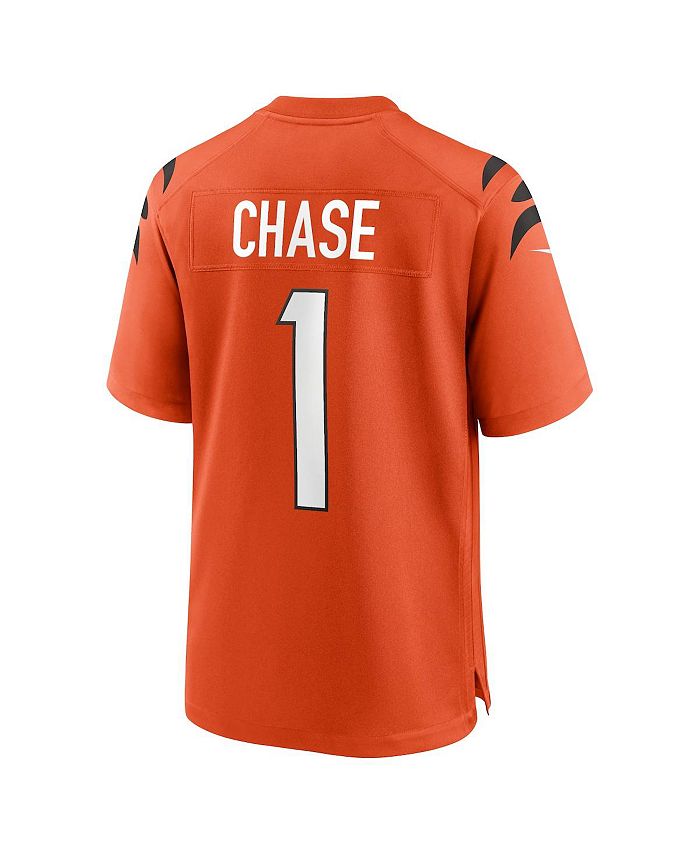Nike Men's Ja'Marr Chase Orange Cincinnati Bengals Alternate Game ...