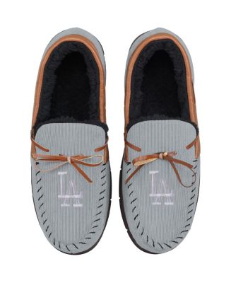 Men's FOCO Los Angeles Dodgers Corduroy Moccasin Slippers - Macy's