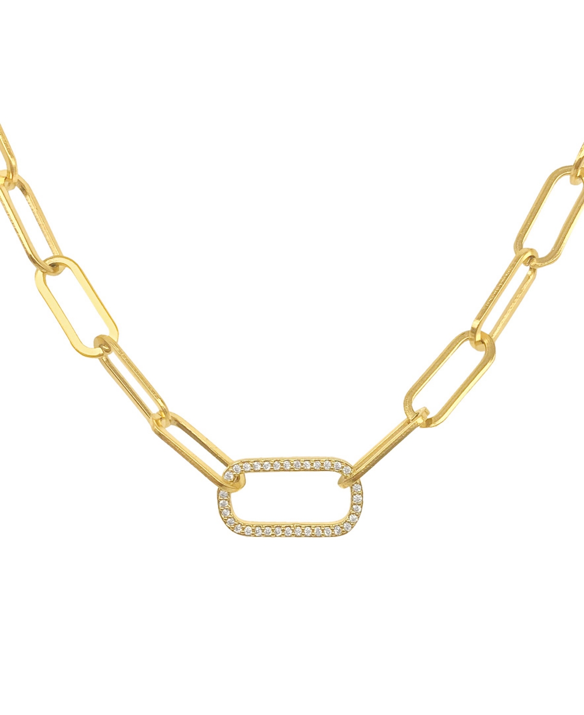 Click here for Adornia Paper Clip Chain with Oversized Link Neckl... prices