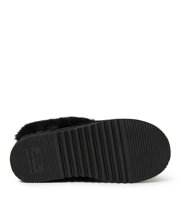 Dearfoams Women's Ellison Genuine Suede Closed Toe Scuff - Macy's