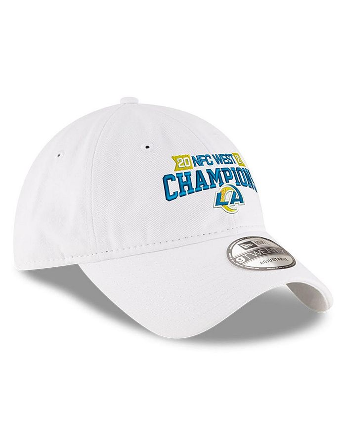 New Era Men's White Los Angeles Rams 2021 NFC West Division Champions ...