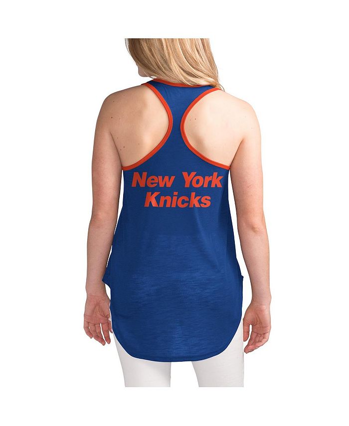 G-III Sports by Carl Banks Women's Blue New York Knicks Showdown Scoop ...