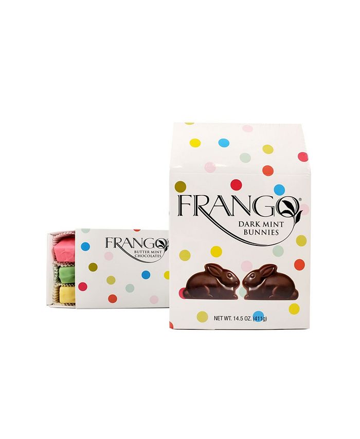 Frango Chocolates Dark Mint Bunnies Gable Box and 15 Piece Spring ...
