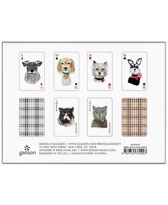 Galison Paper Dogs Playing Cards - Macy's