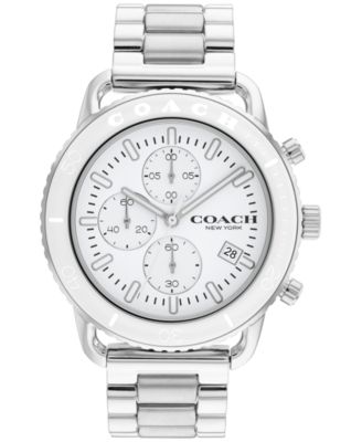 COACH Men's Chronograph Cruiser Stainless Steel Bracelet Watch 44mm ...