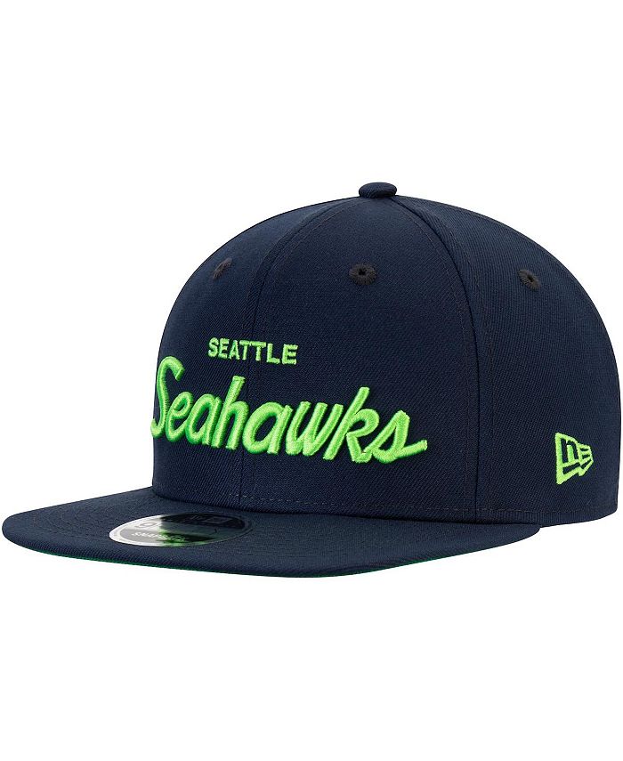 New Era Men's Navy Seattle Seahawks Griswold Original Fit 9Fifty ...