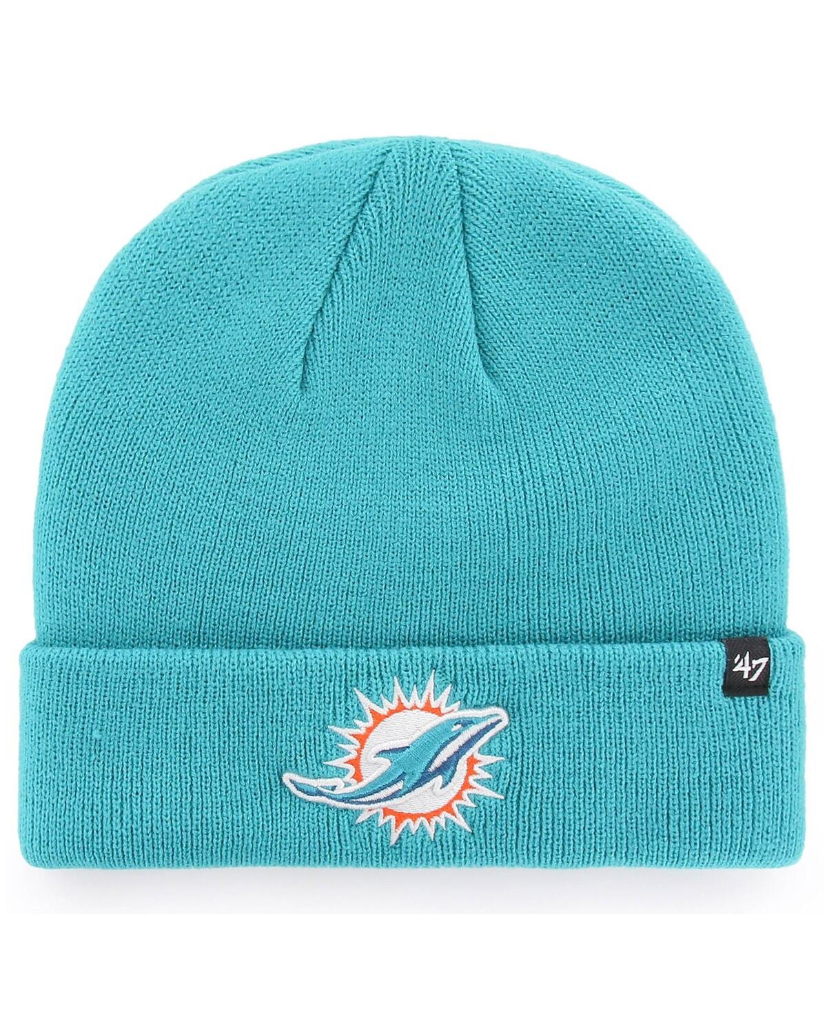 Click here for Mens 47 Aqua Miami Dolphins Primary Basic Cuffed K... prices