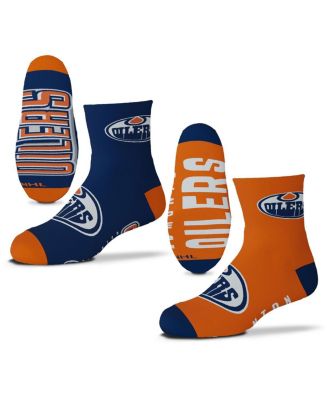 Boys and Girls Youth For Bare Feet Edmonton Oilers Two-Pack Quarter ...