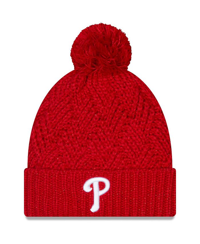 New Era Women's Red Philadelphia Phillies Brisk Cuffed Knit Hat with ...