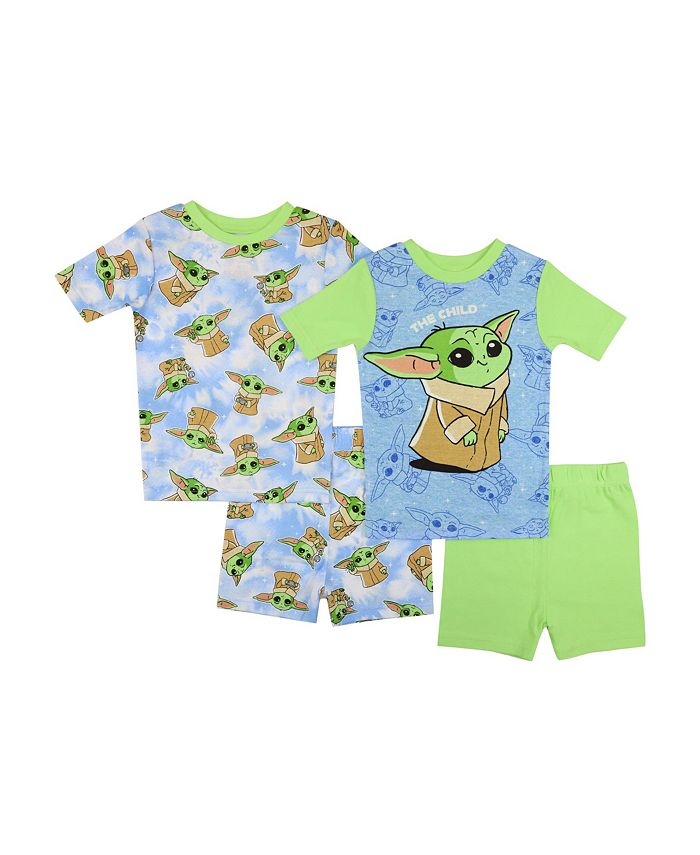 The Mandalorian Little Boys Mandalorian T-shirts and Shorts, 4-Piece ...