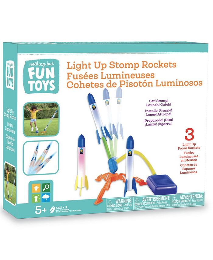 Flat River Group Light Up Air-Powered Stomp Rockets, 4 Piece - Macy's