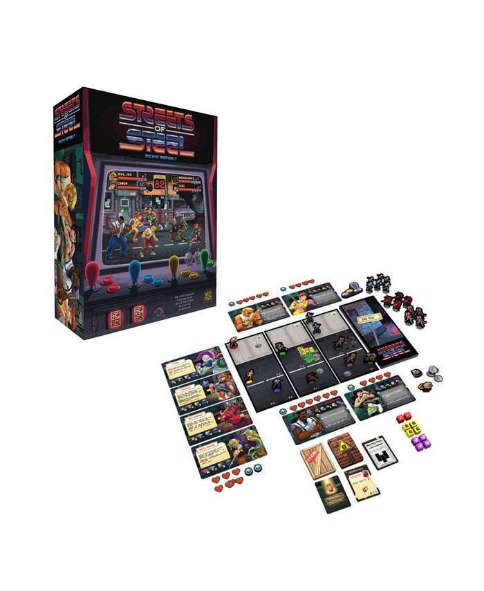 Greater Than Games Streets Of Steel Kicking Asphalt Board Game, 100 ...