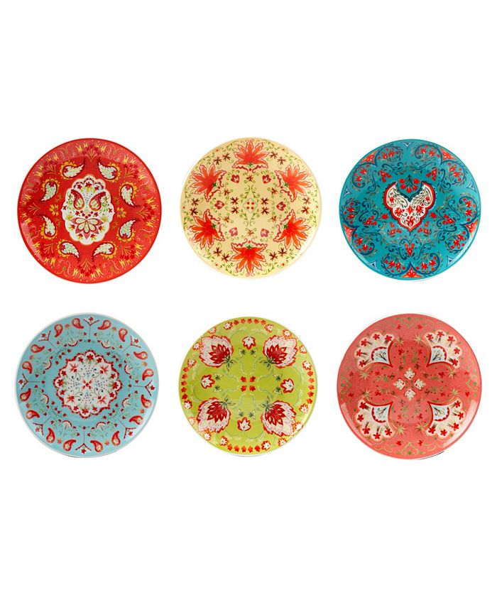 Certified International Francesca Canape Plate, Set of 6 - Macy's