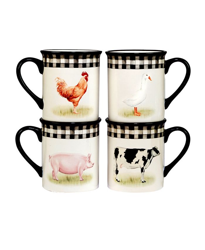 Certified International On The Farm Dinnerware Set, 16 Piece - Macy's