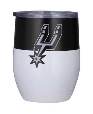Logo Brands San Antonio Spurs 16 oz Colorblock Stainless Steel Curved ...
