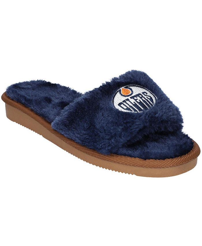 FOCO Women's Edmonton Oilers Faux Fur Slide Slippers - Macy's