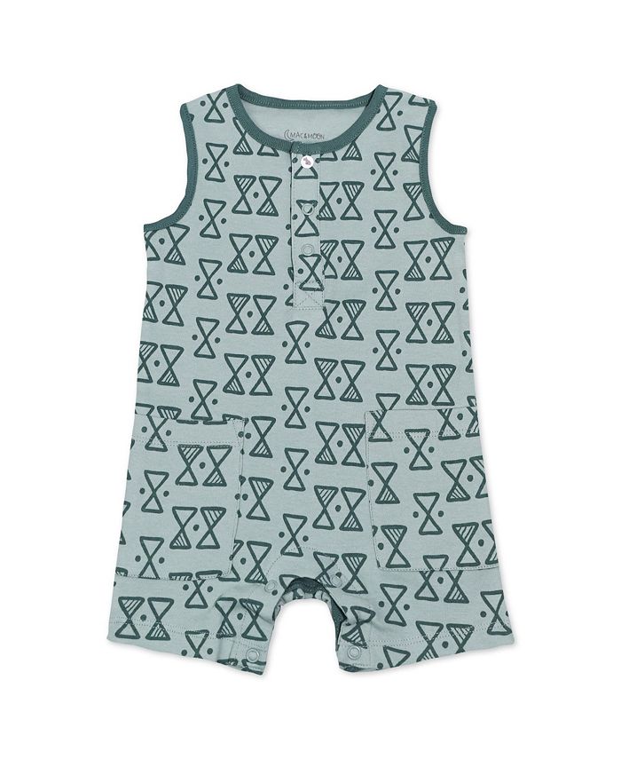 Mac & Moon Baby Boys Rhino Print Tank Rompers, Pack of 2 - Macy's