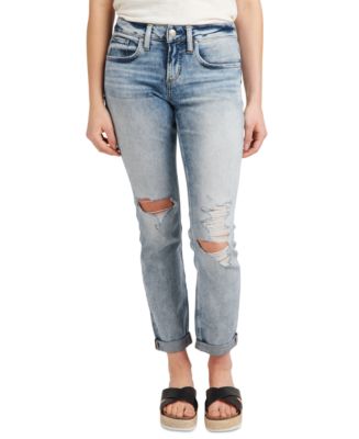 Silver Jeans Co. Women's Boyfriend Jeans - Macy's