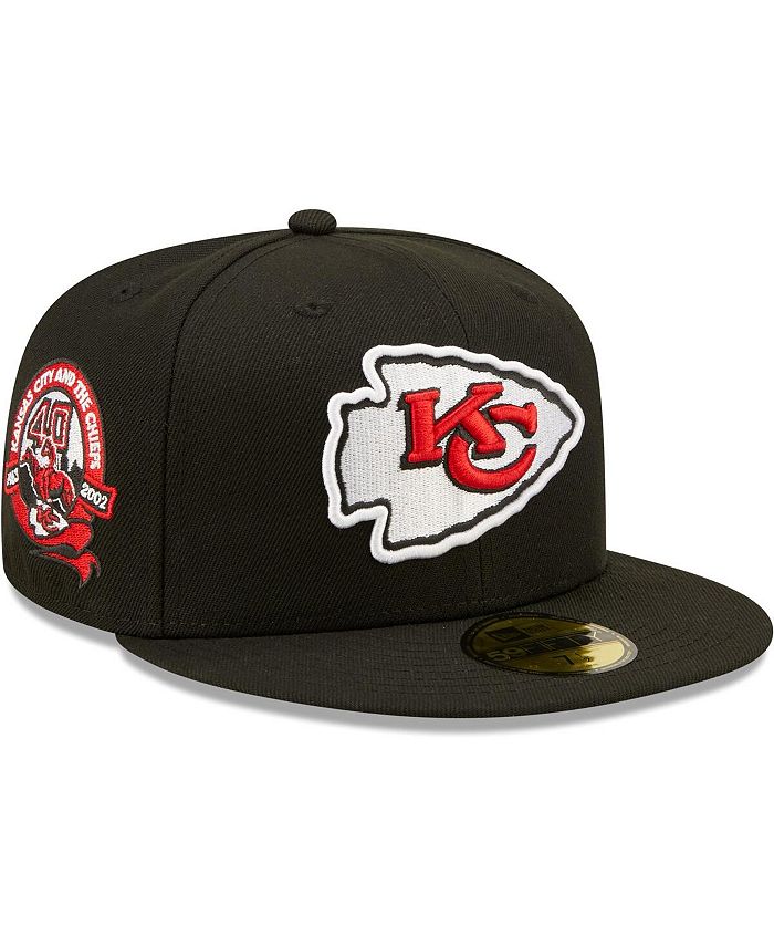 New Era Men's Black Kansas City Chiefs Team 40th Anniversary Patch ...