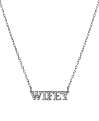 Wifey diamond necklace store
