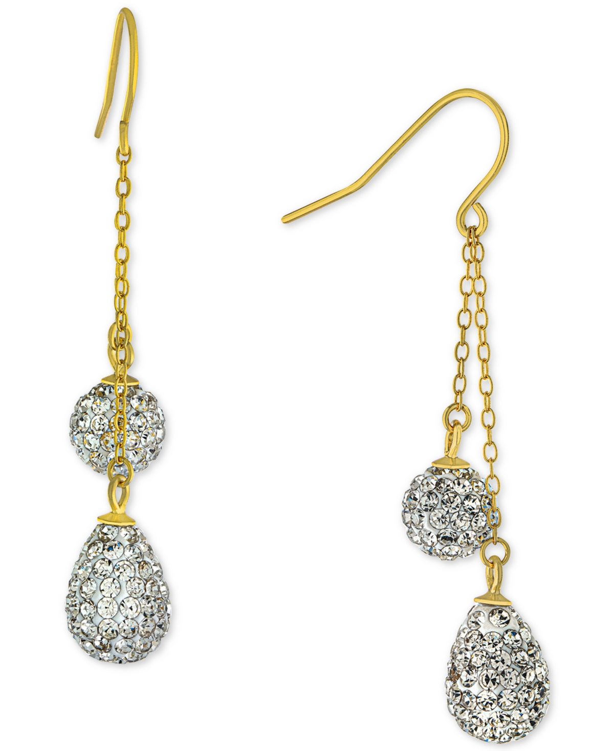 Click here for Giani Bernini Crystal Double Chain Drop Earrings... prices