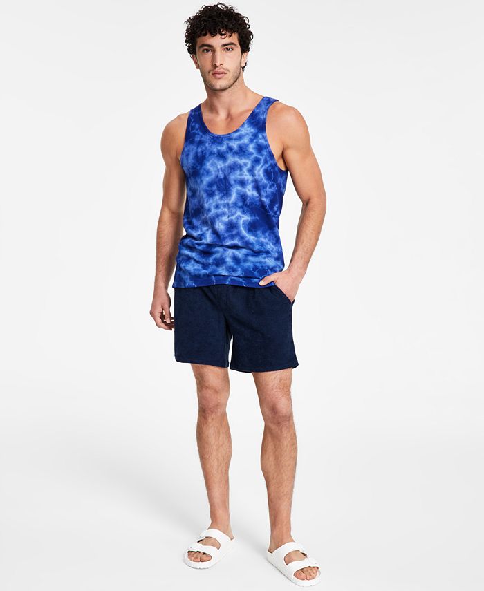 Sun + Stone Men's Preston Tie Dye Tank, Created for Macy's - Macy's
