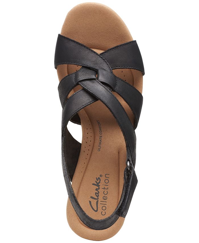 Clarks Women's Collection Giselle Beach Slingback Wedge Sandals - Macy's