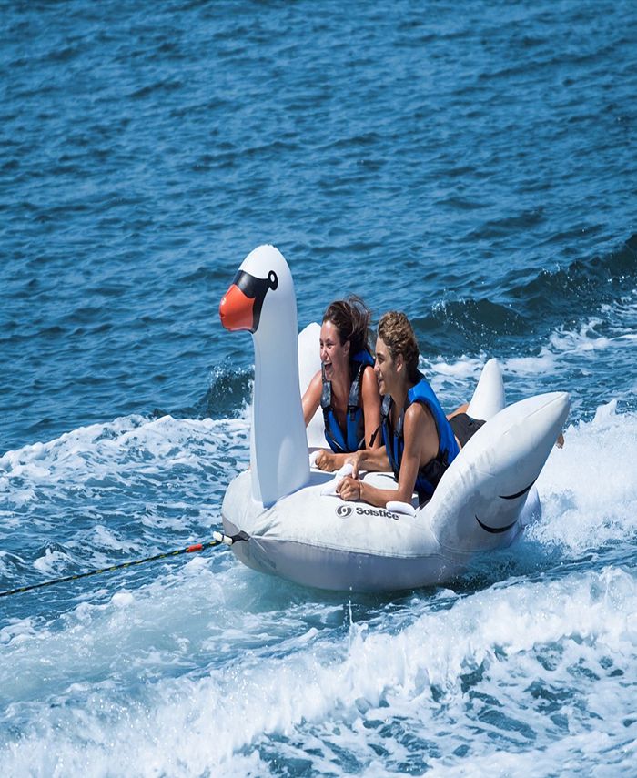 Flat River Group Swim Line - Solstice Lay-On Swan Towable - Macy's