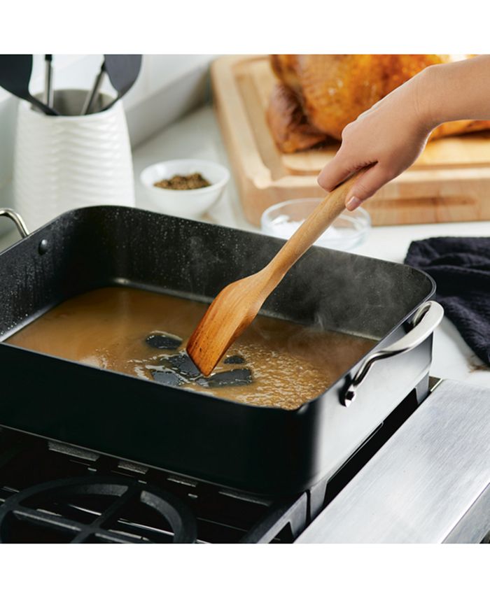 KitchenAid Hard-Anodized Roaster & Rack Set - Macy's