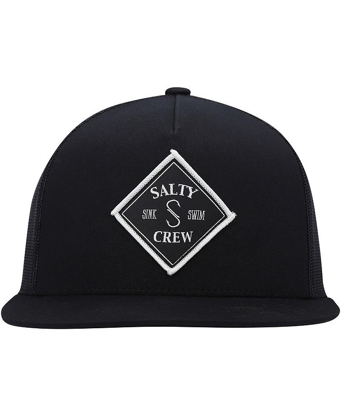 Salty Crew Men's Black Tippet Trucker Snapback Hat - Macy's